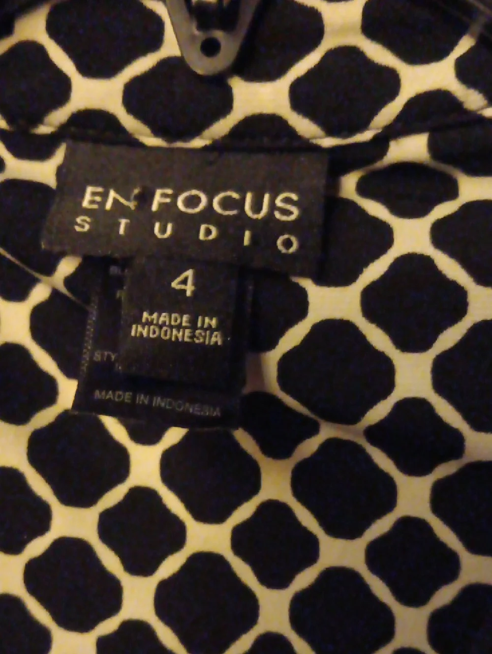 Enfocus Studio | Dresses | Enfocus Studio Black And White Polka Tile ...